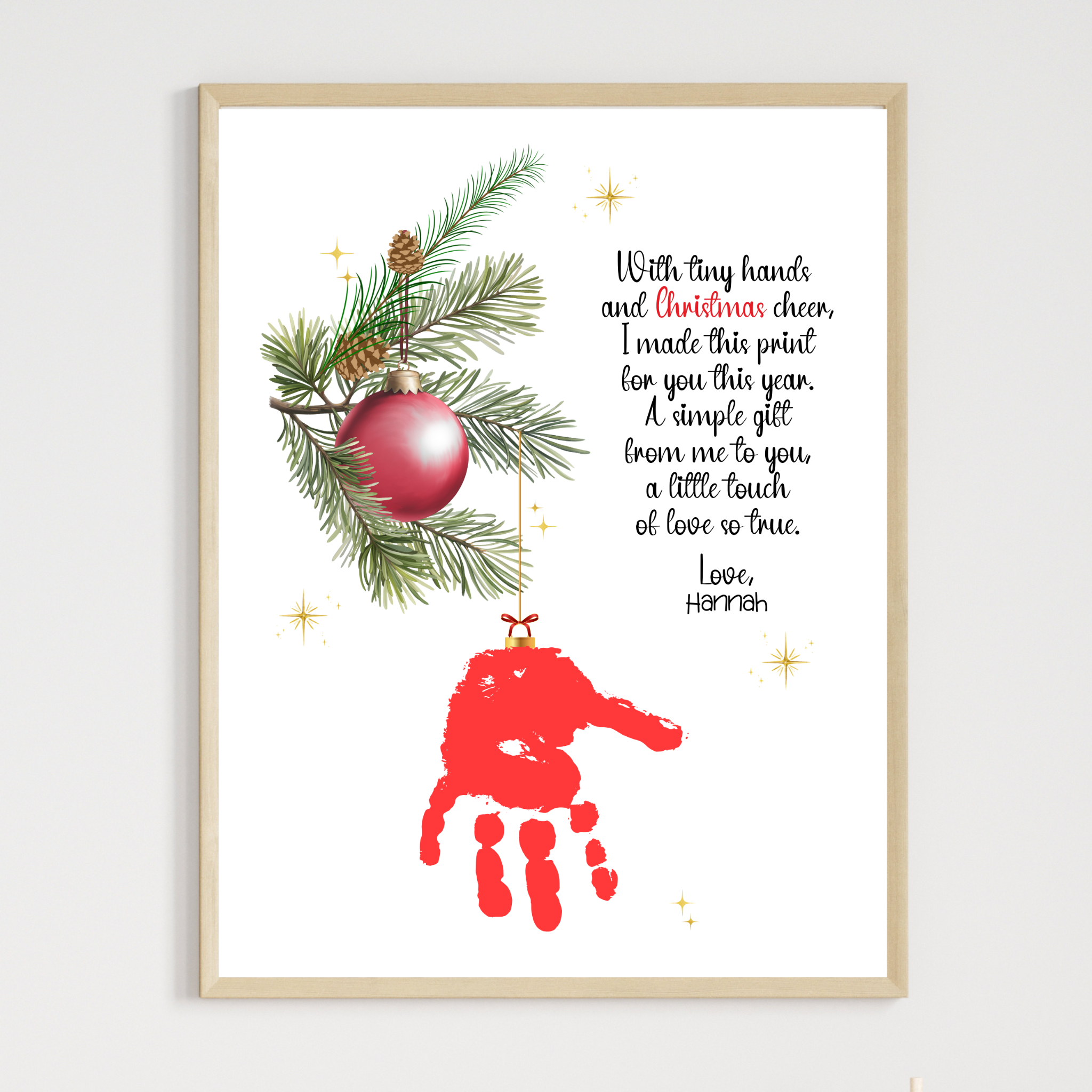 Christmas Ornament Poem Craft Printable for Kids – Scribbled LLC
