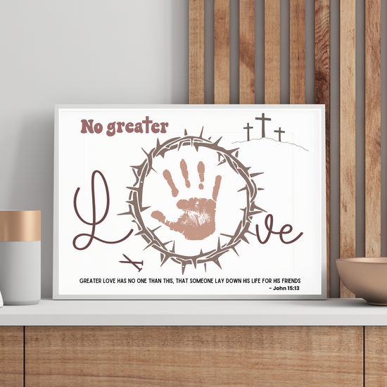 Easter Handprint Craft Printable, DIY Religious Christian Focus Keepsa ...