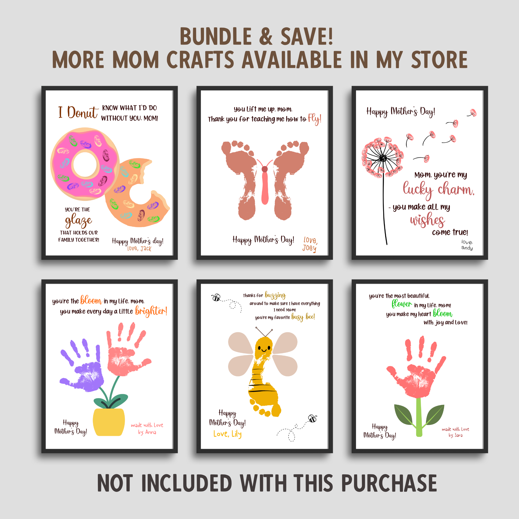 Mothers Day Handprint Craft for Kids Printable, DIY Mommy Card Art Act ...