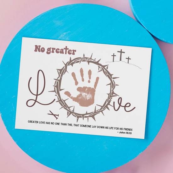 Easter Handprint Craft Printable, DIY Religious Christian Focus Keepsa ...