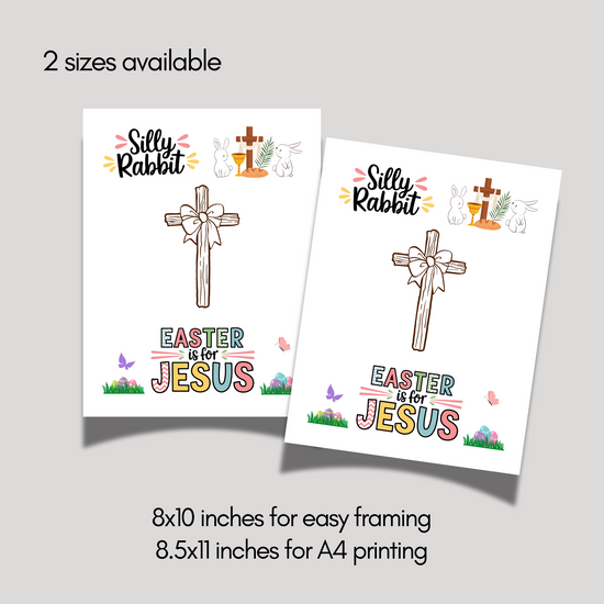 Religious Easter Crafts Printable, DIY Christian Keepsake Art for Kids ...