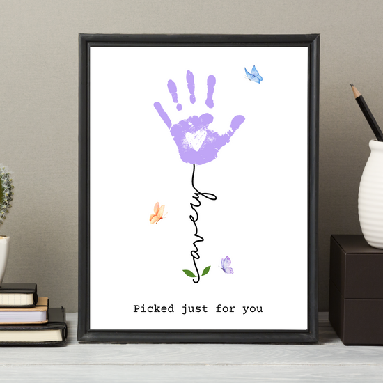 Custom Craft for Kids Printable, DIY Handprint Art Personalized Gift f ...