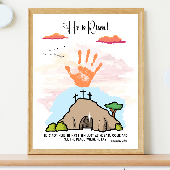 Religious Easter Crafts Printable, DIY Christian Keepsake Art for Kids ...