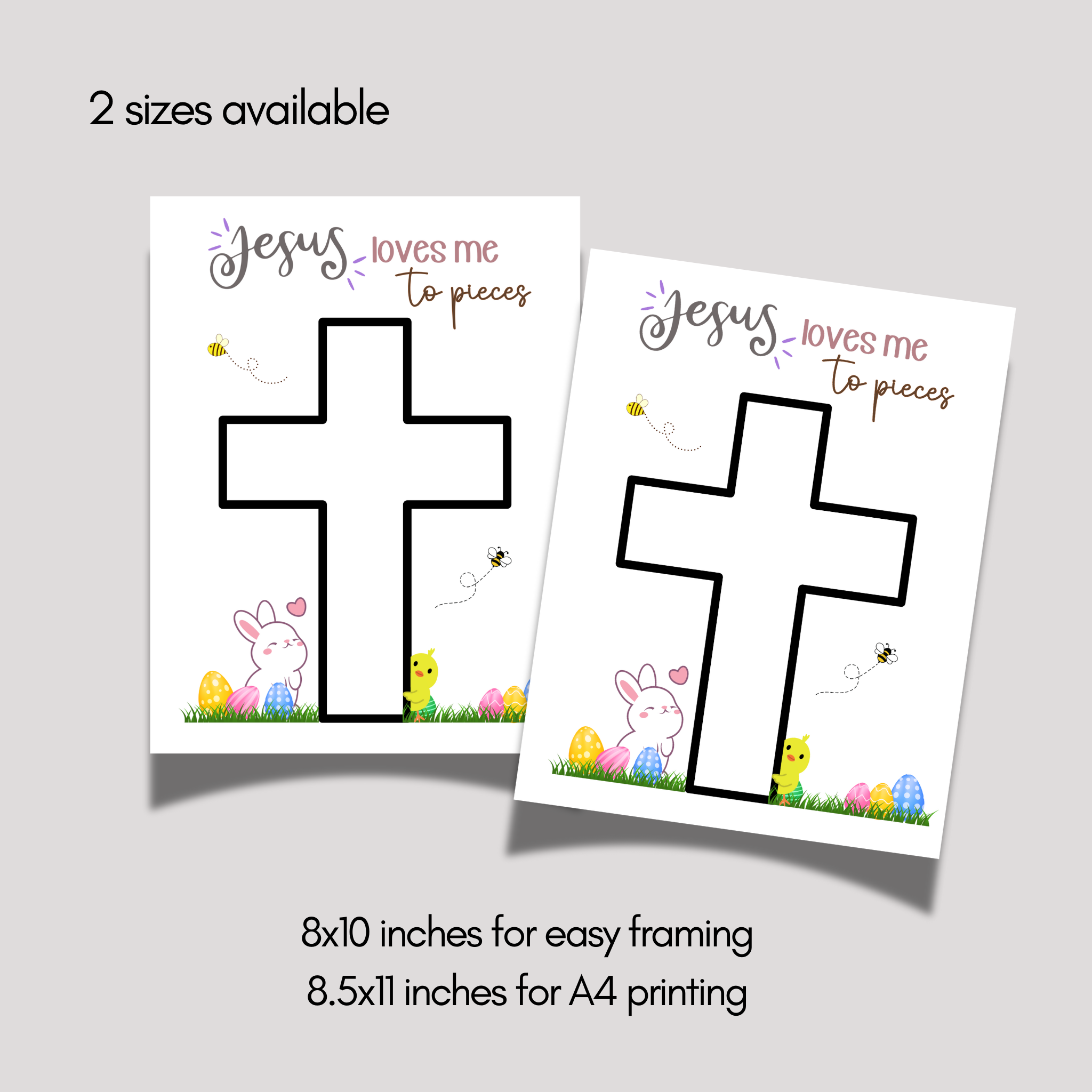 Religious Christian Craft for Kids Printable, Easter Cross Torn Paper ...