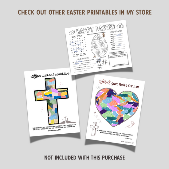 He is Risen Easter Coloring Craft Printable, Christian Religious Educa ...