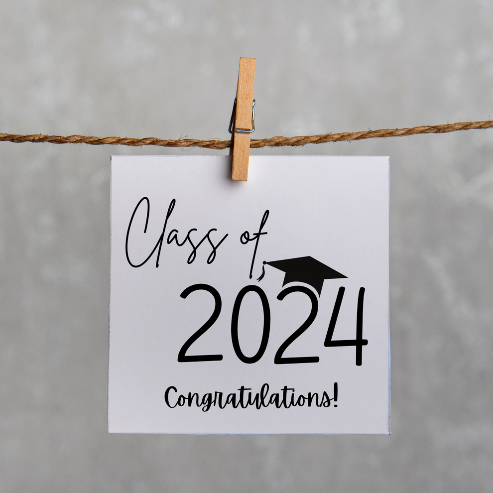 Class of 2024 Graduation Gift Tag Minimalist Printable – Scribbled LLC