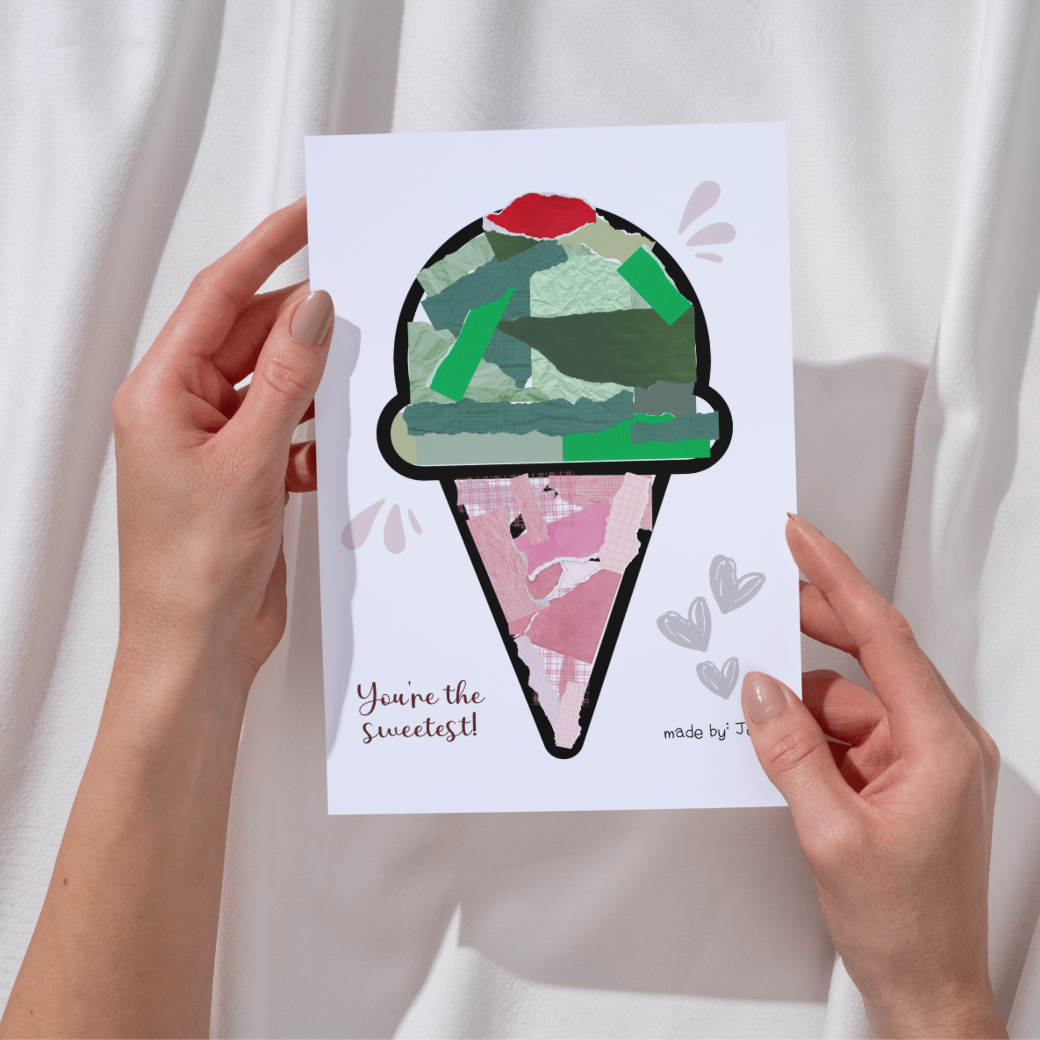 Summer Torn Paper Craft Printable, DIY Art for Kids Coloring Page Acti ...