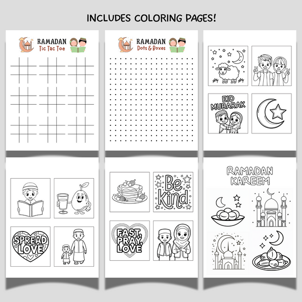 Ramadan Activity Pack Printable Eid Islamic Worksheets for Kids Classr ...