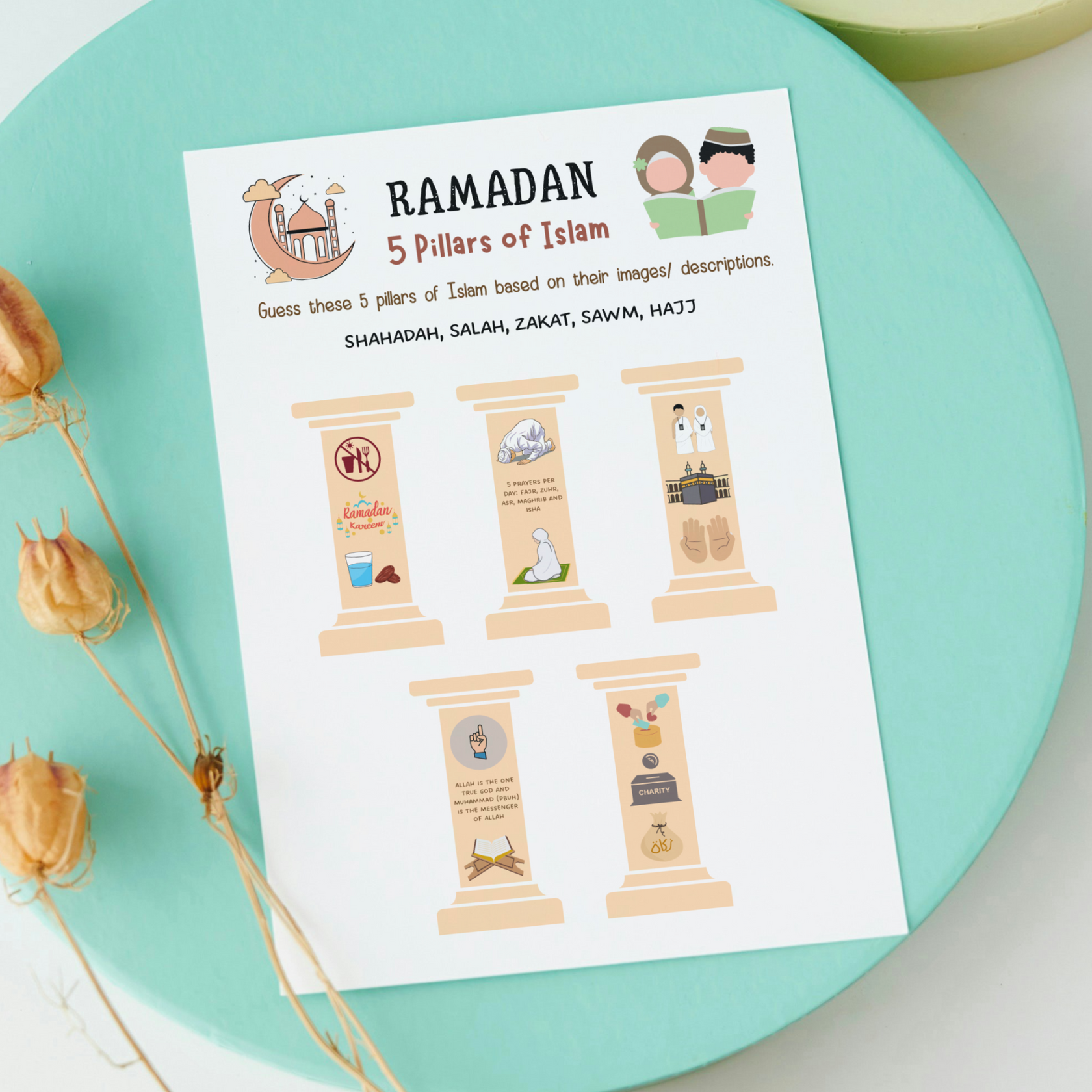 Ramadan Activity Pack Printable Eid Islamic Worksheets for Kids ...