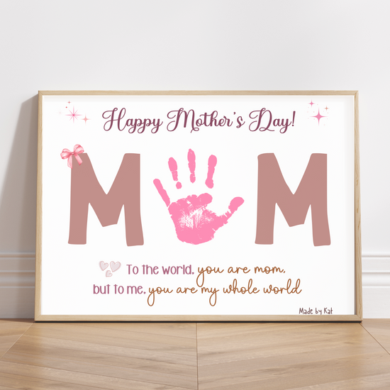 Mothers Day Handprint Craft Bundle for Kids Printable Card Art Activit ...