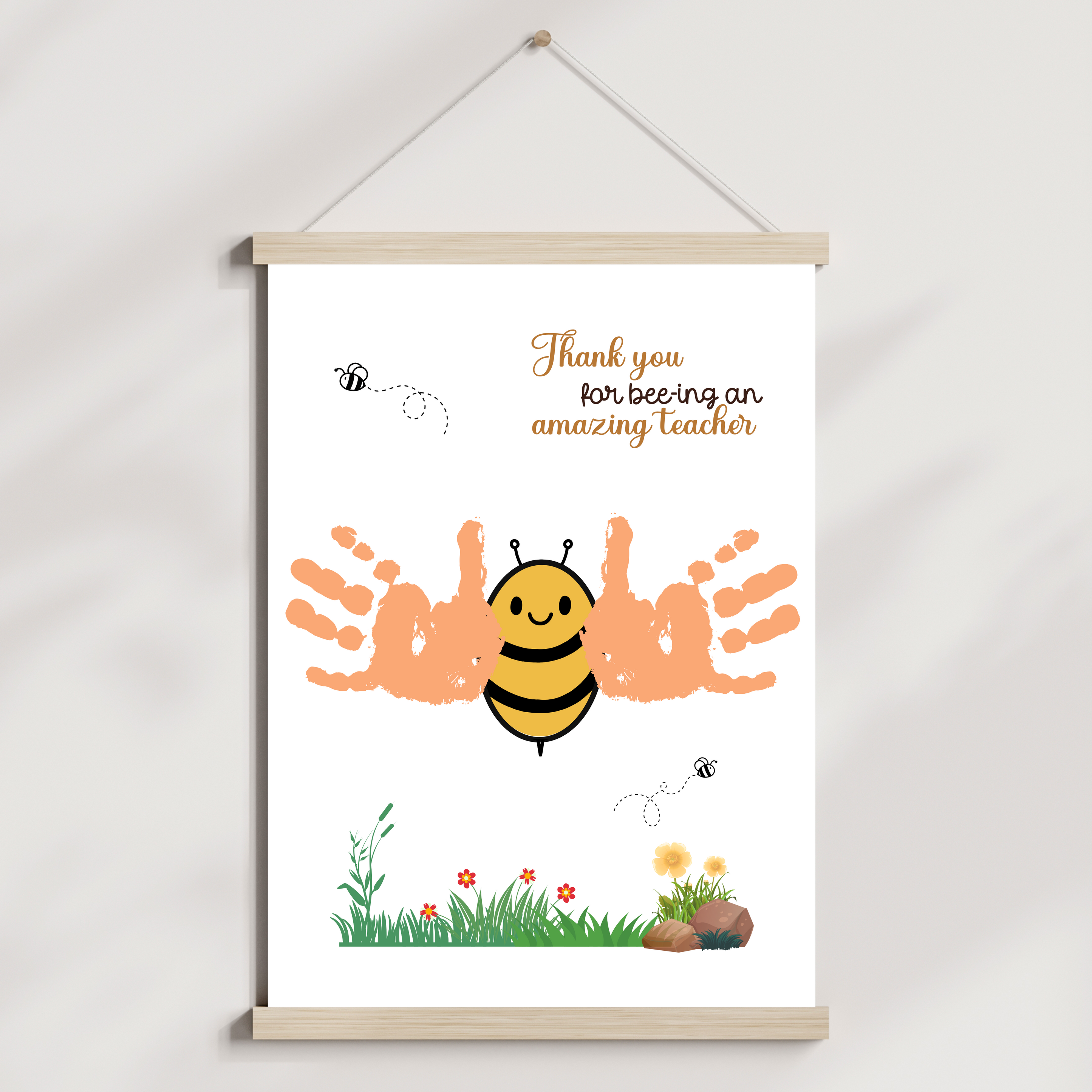 Teacher Handprint Craft from Kids Printable, DIY End of Year Gift Keep ...