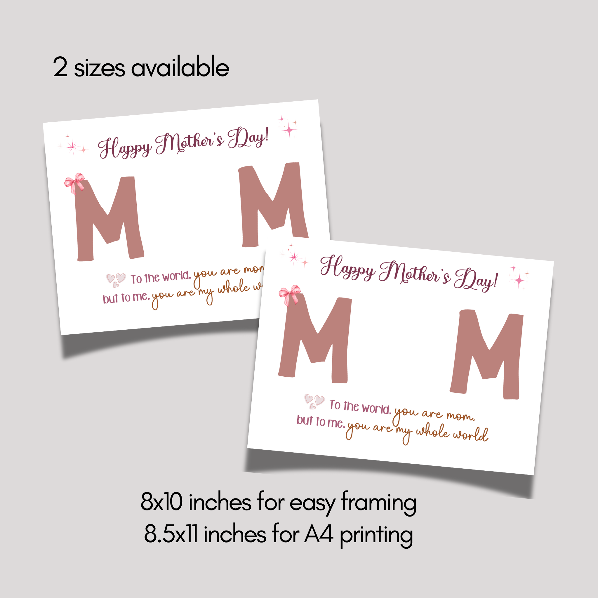 Mothers Day Handprint Craft for Kids Printable, DIY Mommy Card Art Act ...