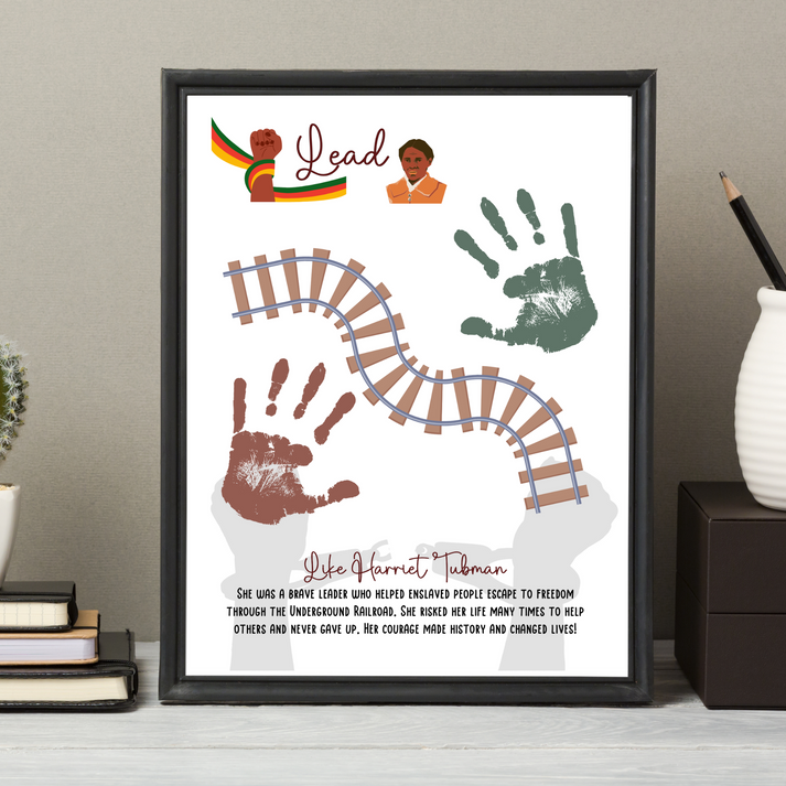 Black History Month Crafts Printable, DIY Handprint Art Kids Activity ...
