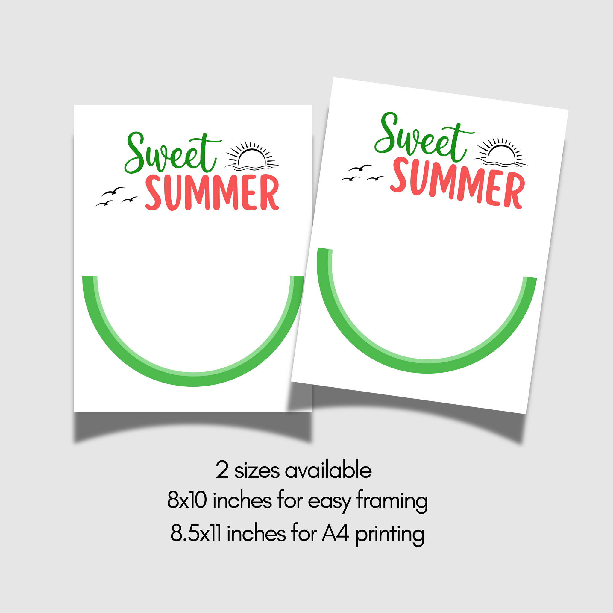 Watermelon Summer Handprint Craft Printable, DIY Art Project for Kids ...