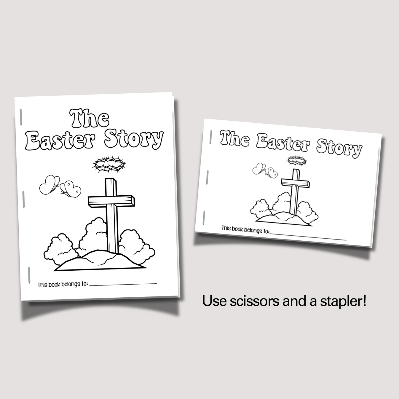 Easter Story for Kids Printable, Preschool Bible Lesson Craft Church R ...
