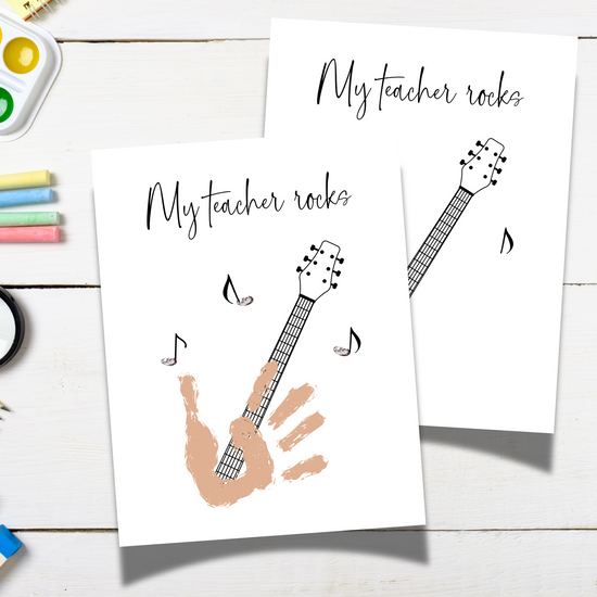 Teacher Appreciation Handprint Craft Kids Printable, DIY Gift Keepsake ...