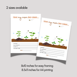 Mom Handprint Garden Craft for Kids Printable, Mothers Day DIY Hand Ar ...