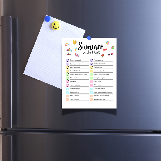 Summer Bucket List Printable, Editable Activities For Kids – Scribbled LLC