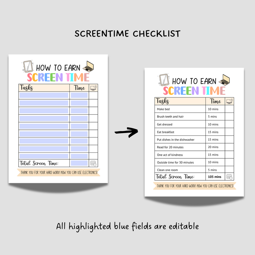Editable School Planner Kids Printable, Back To School Bundle ...