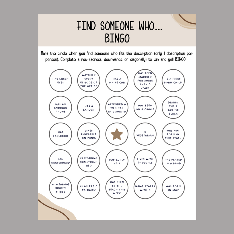 Employee Bingo, Find Someone Who Game, Fun Icebreaker Office Party Gam ...