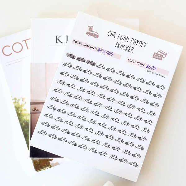 Debt Tracker Printable, Credit Card/ House/ Car/ Student Loan Payoff T ...