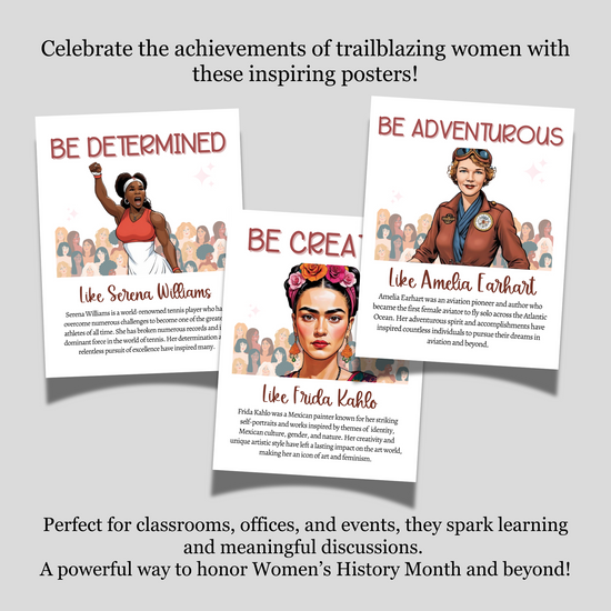 Women's History Month Posters Printable, Historical Figures Bulletin B ...