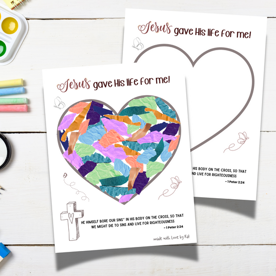 Easter Paper Craft Printable, DIY Art for Kids Church Activity Bible L ...