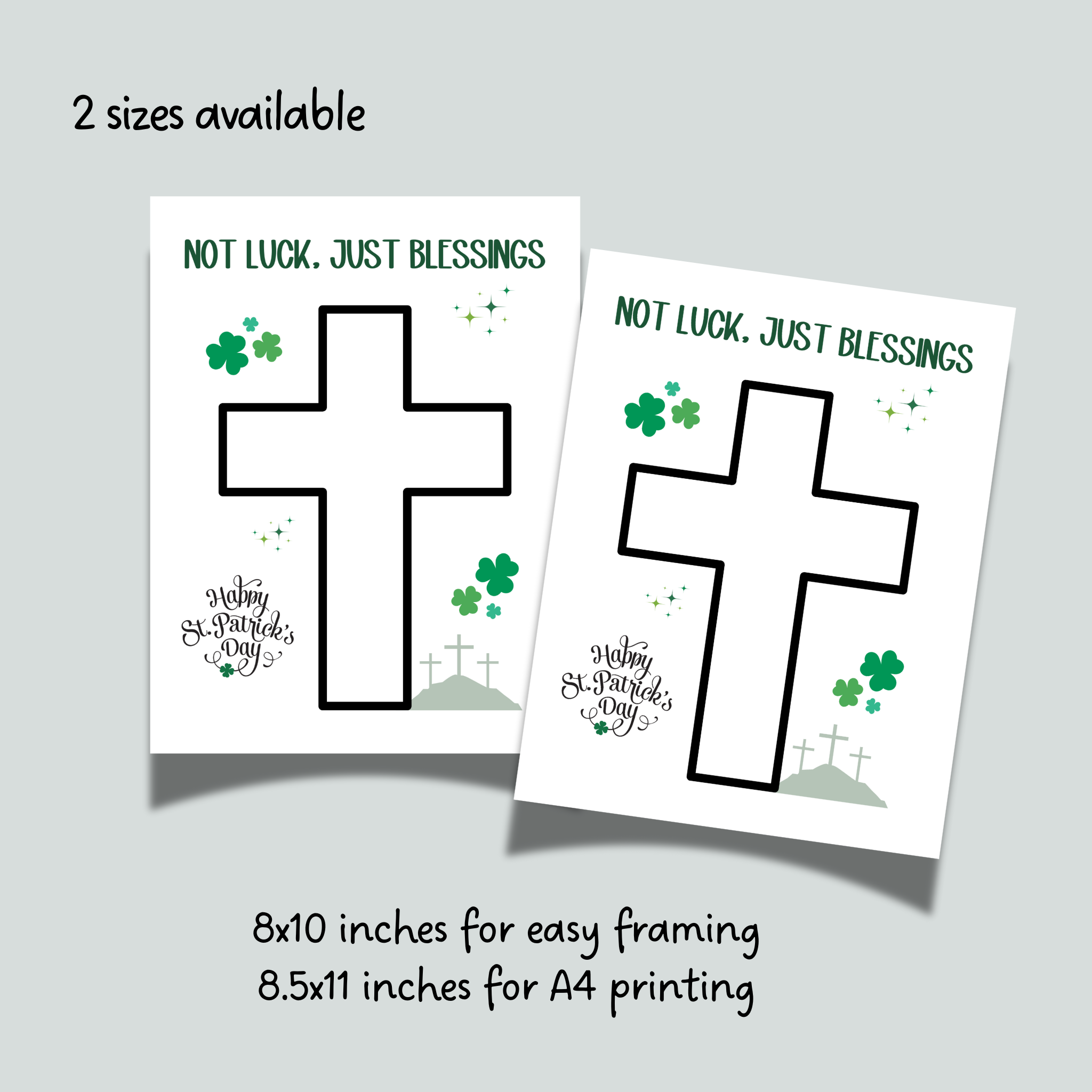 St Patricks Day Christian Bible Paper Craft Printable, DIY March Art K ...