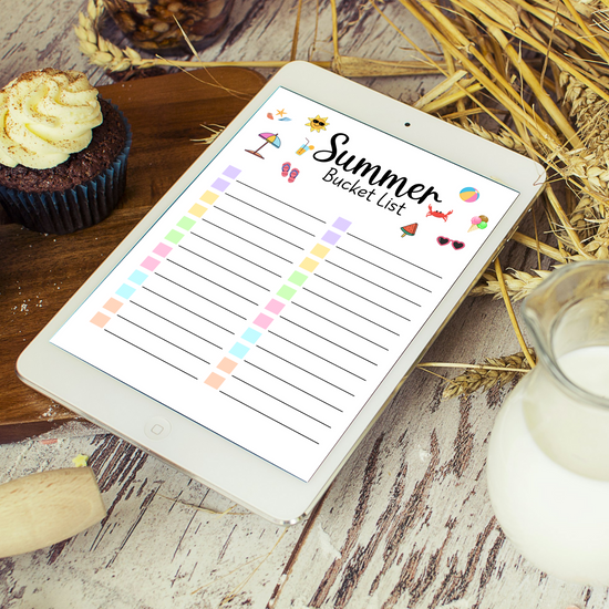 Summer Bucket List Printable, Editable Activities For Kids – Scribbled LLC