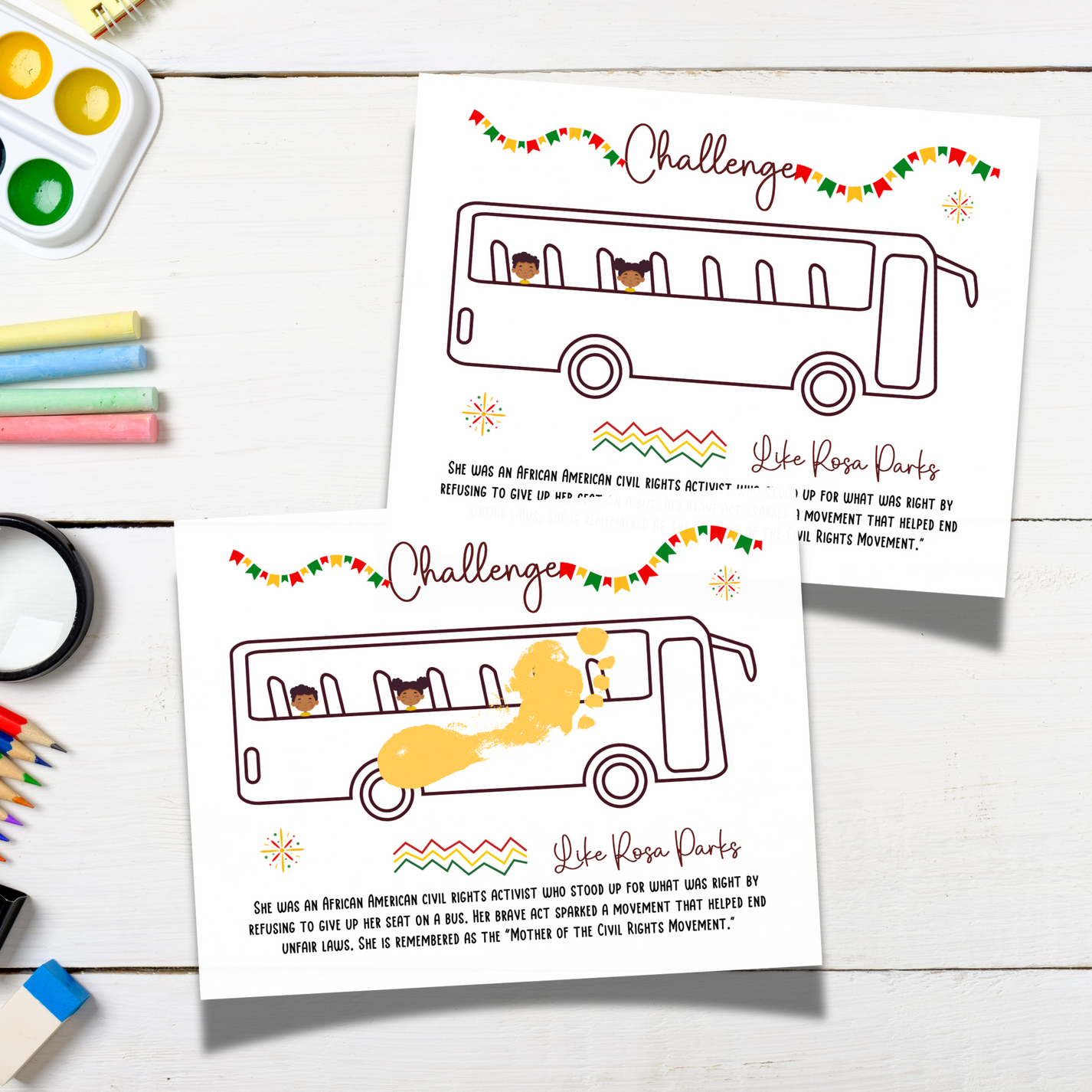 Black History Month Crafts Printable, DIY Handprint Art Kids Activity ...