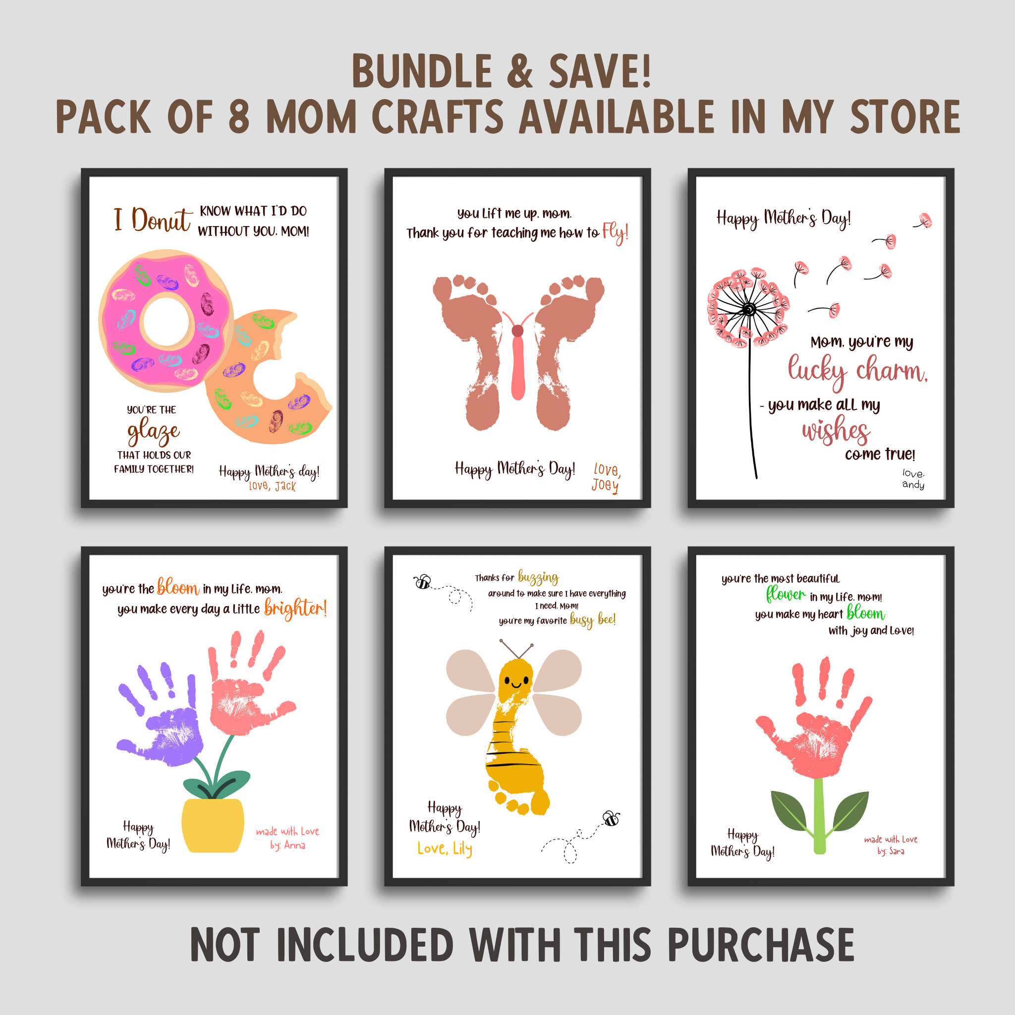 Mothers Day Handprint Flower Vase Craft for Kids Printable, Card Art A ...
