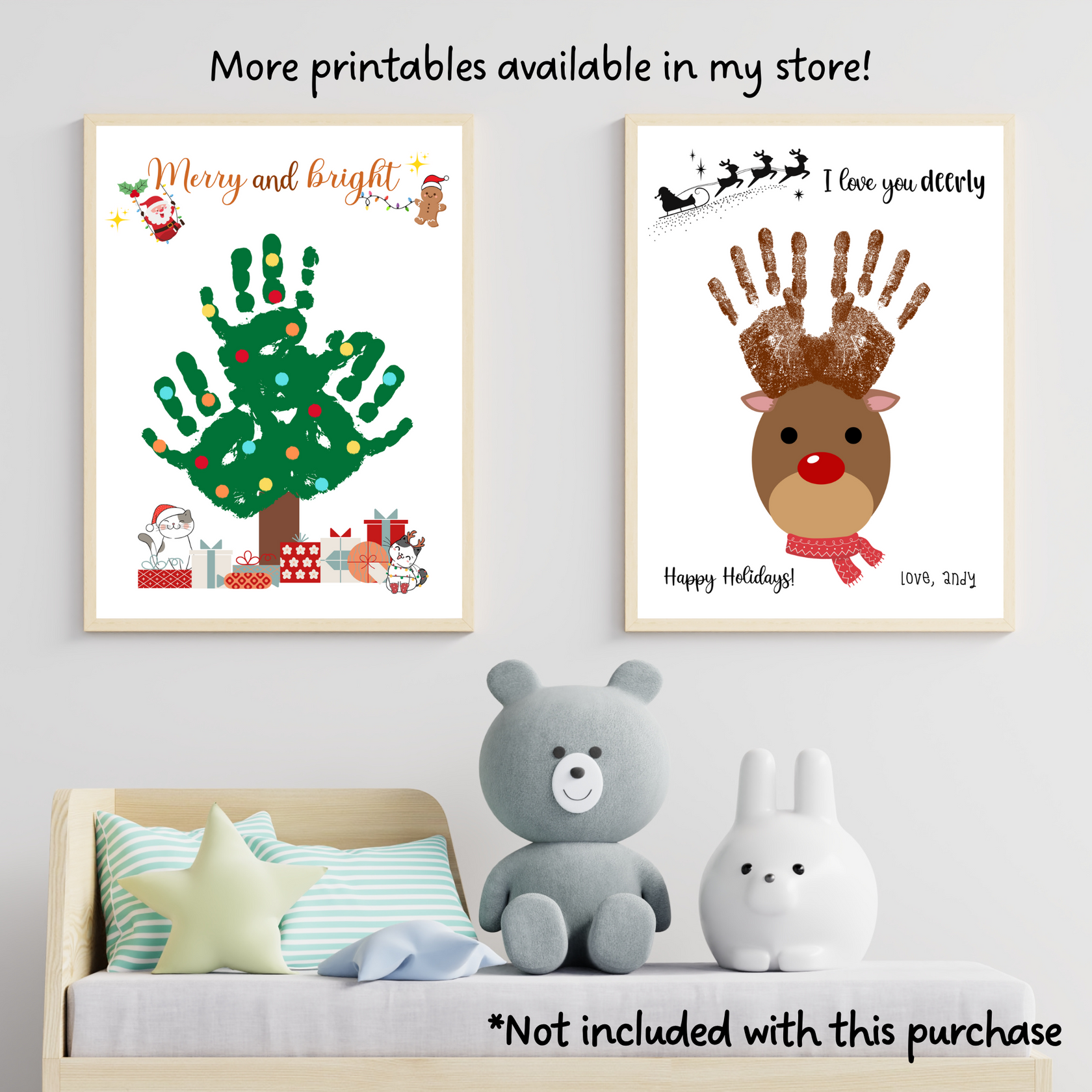 August Handprint Footprint Crafts Printable, DIY Summer Art for Kids ...