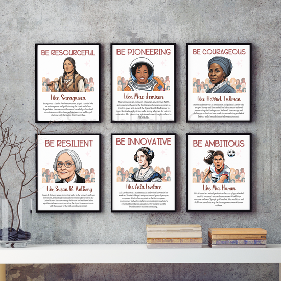 Women's History Month Posters Printable, Inspirational Historical Figu ...