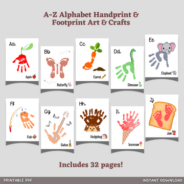 Handprint & Footprint Art & Crafts for Kids – Scribbled LLC