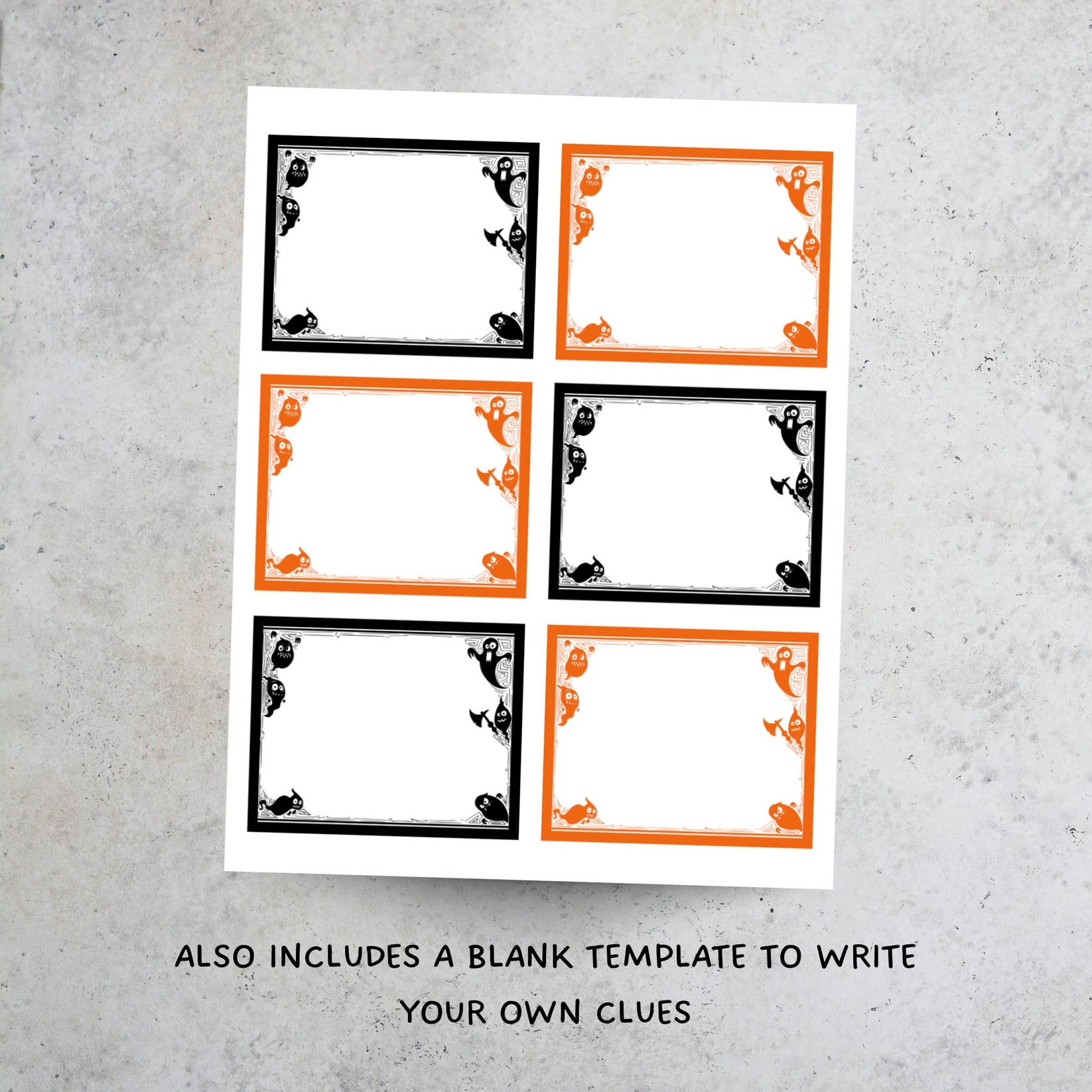 Indoor Halloween Scavenger Hunt For Kids, Printable Treasure Hunt Clue ...