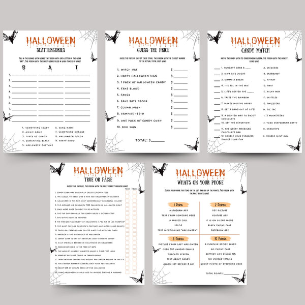 15 Halloween Party Games Printable For Teens/Adults – Scribbled LLC