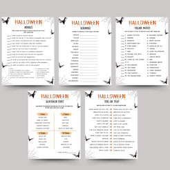 15 Halloween Party Games Printable For Teens/Adults – Scribbled LLC