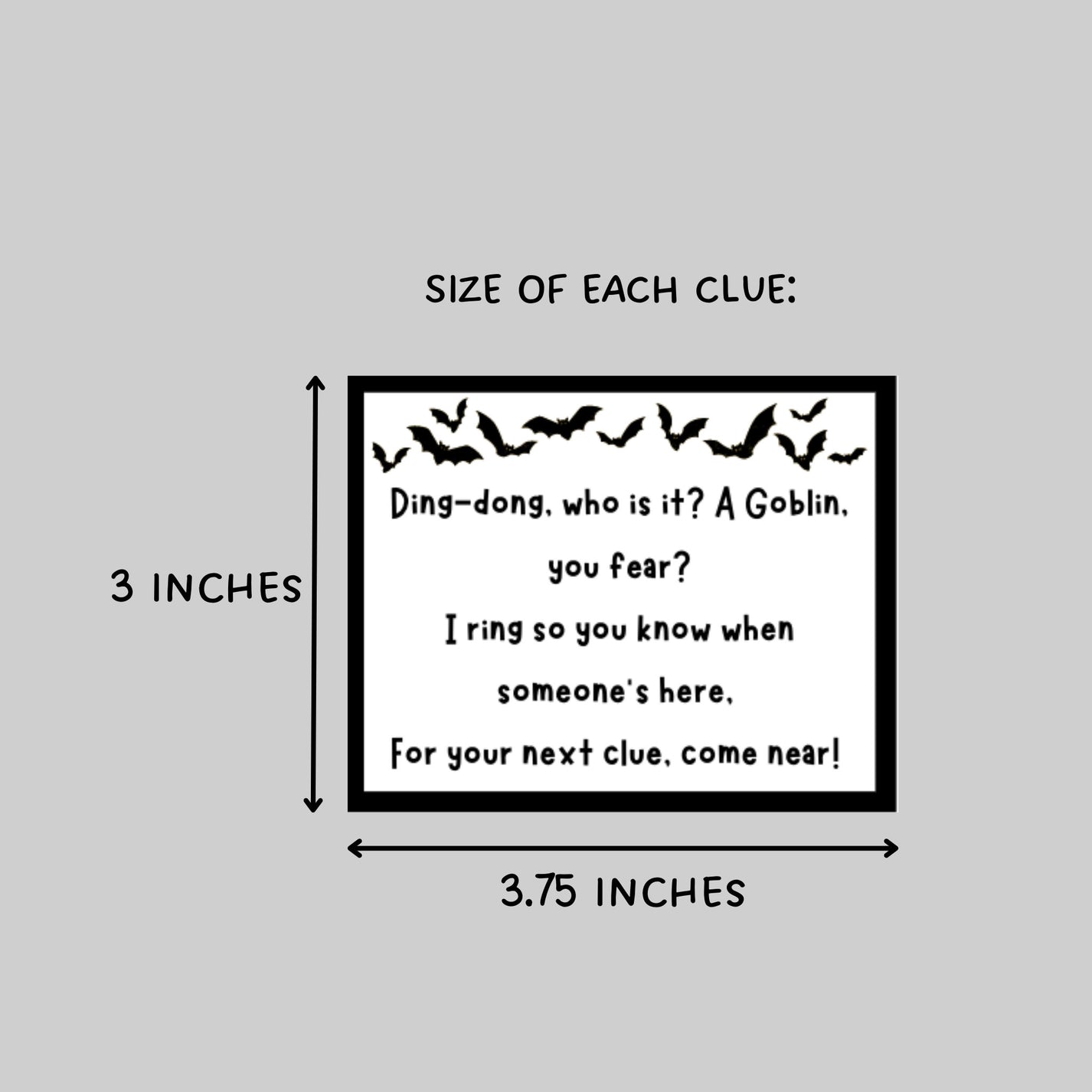 Indoor Halloween Treasure Hunt For Kids, Printable Scavenger Hunt Clue ...