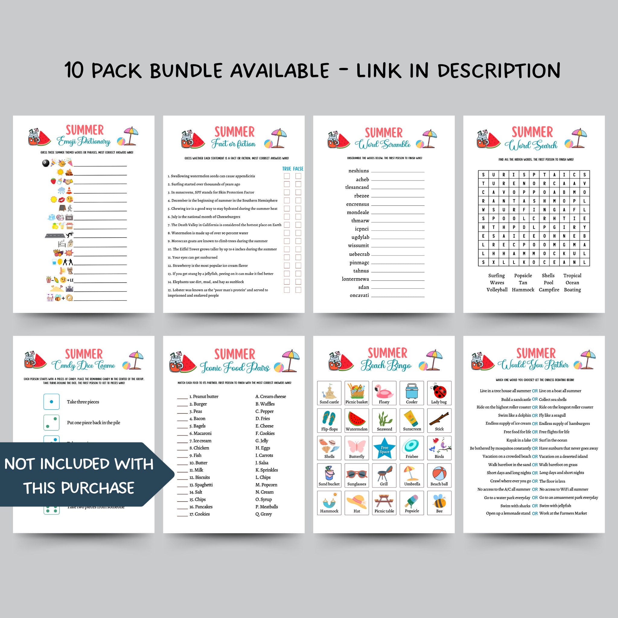 What’s Your Summer Name Game Printable, Icebreaker Activity – Scribbled LLC