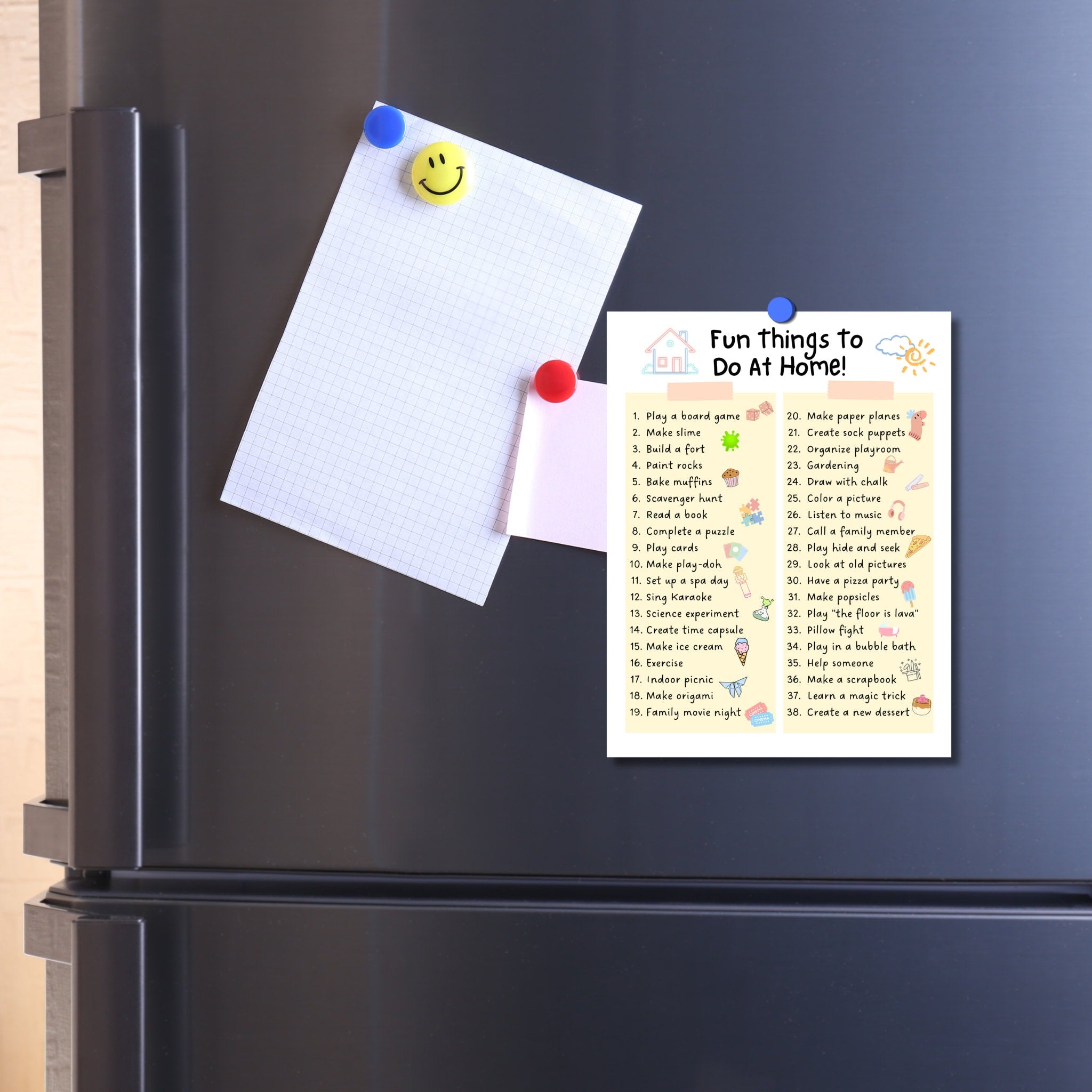 Play Routine Chart For Kids, Fun Home Activities Printable – Scribbled LLC