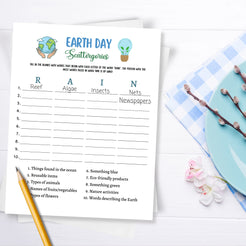 Earth Day Games Printable, Environmental Activity for Kids & Adults ...