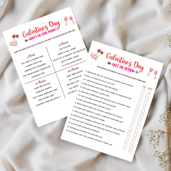 Galentines Day Games Printable, Ladies Night Game Ideas – Scribbled LLC
