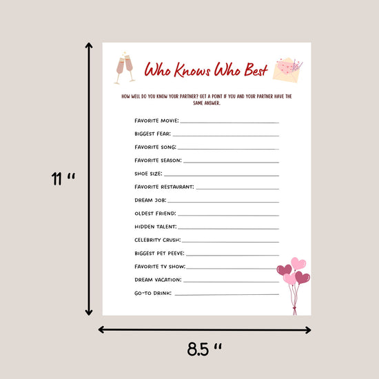 Couple Games Printable, Date Night Activity, Marriage Anniversary Part ...