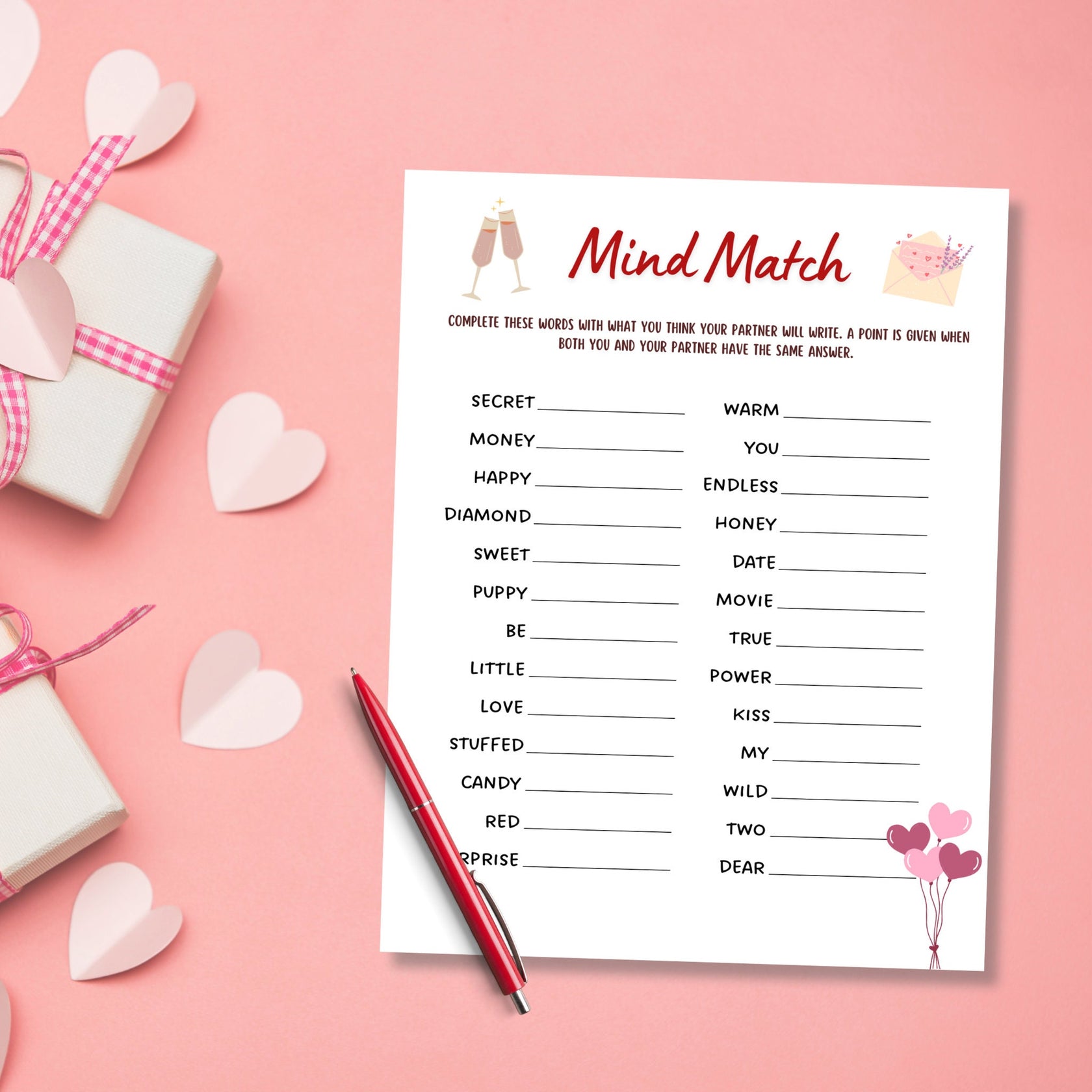 Couple Games Printable, Date Night Activity, Marriage Anniversary Part ...