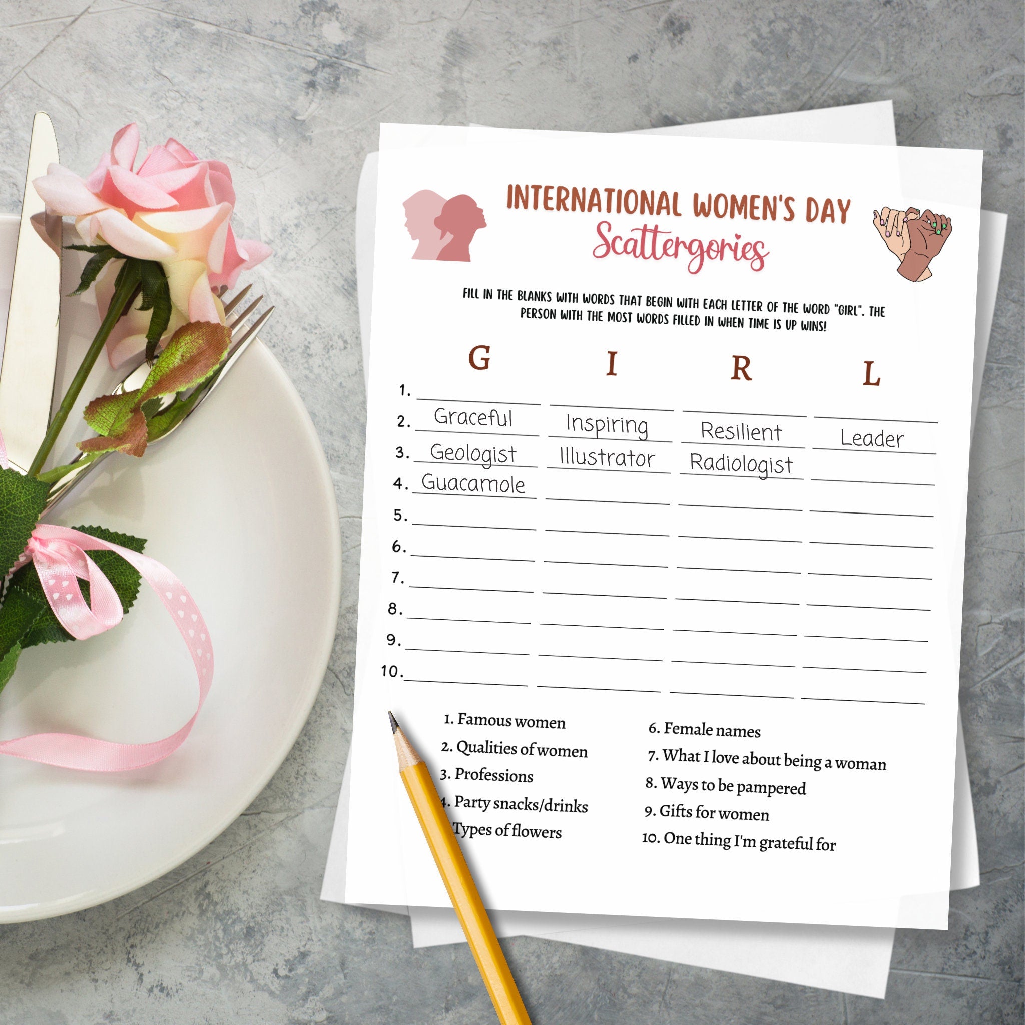 Womens Day Games Printable, Womens History Month Feminist Activity ...
