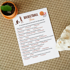 Basketball Trivia Game Printable, Tailgate Party Activity Adults & Kid ...