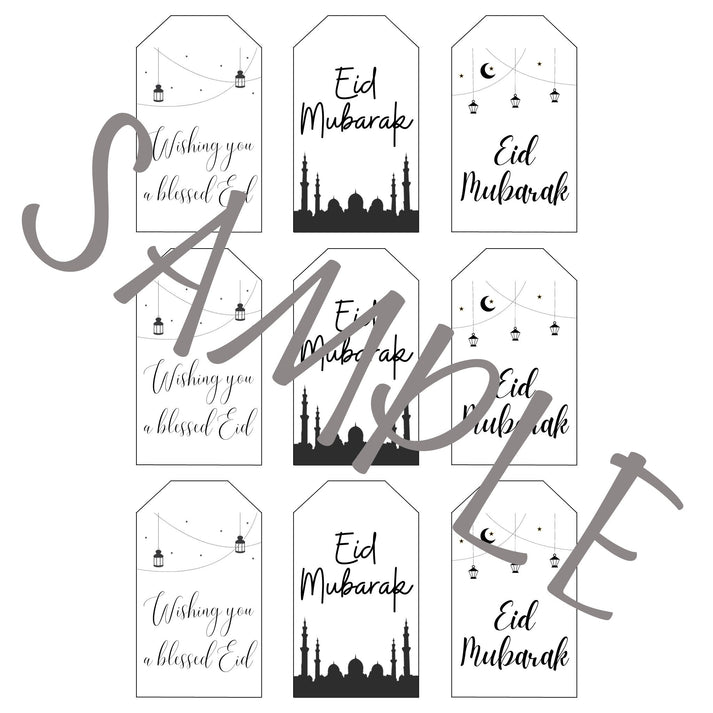 Eid Mubarak Gift Tags Printable, Ramadan Kareem Decor – Scribbled LLC