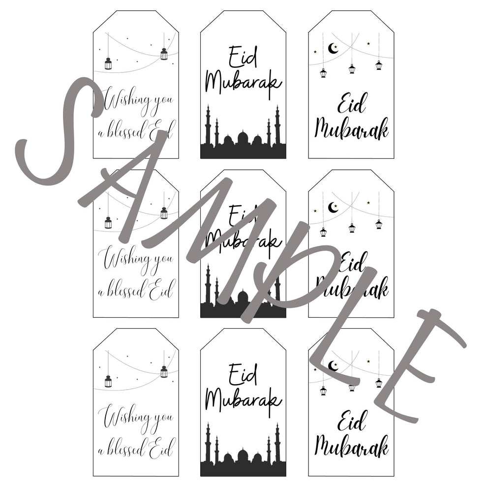 Eid Mubarak Gift Tags Printable, Ramadan Kareem Decor – Scribbled LLC