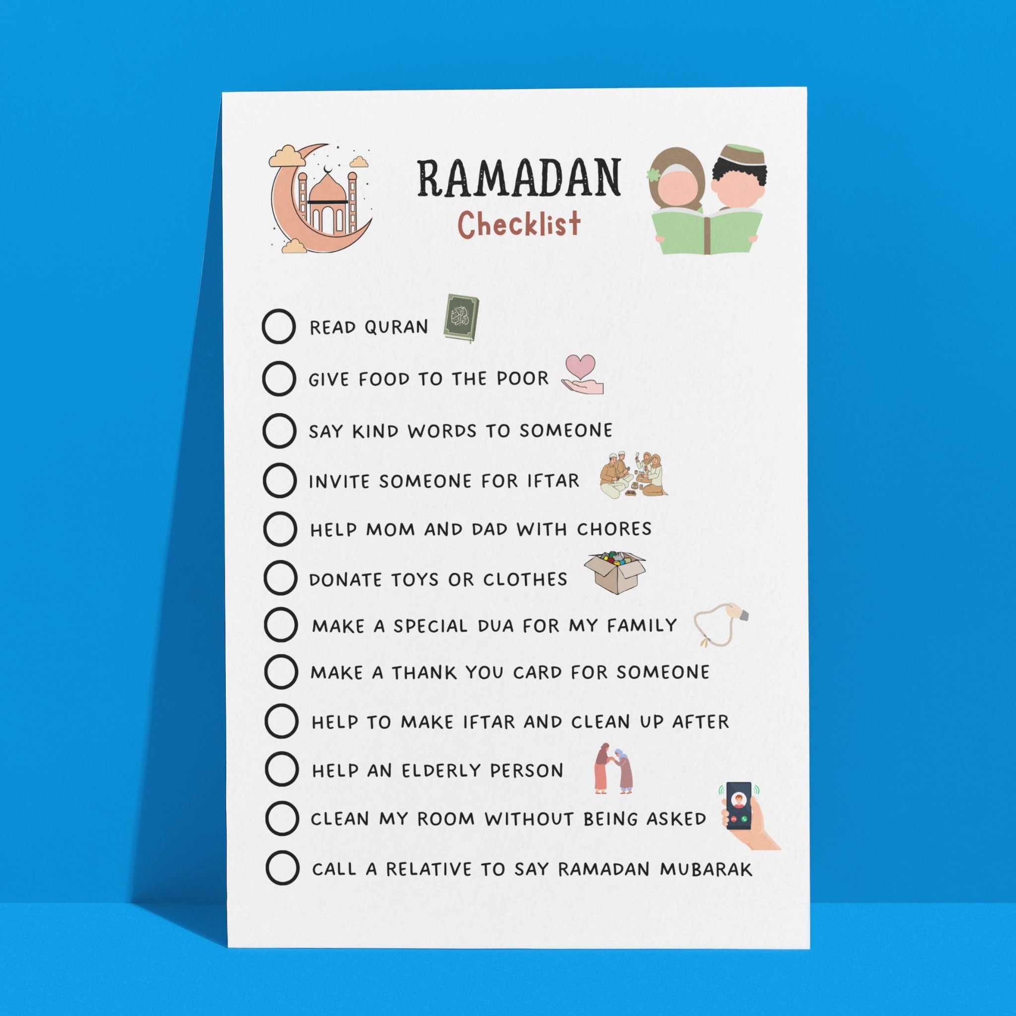 Ramadan Activity for Kids Printable – Scribbled LLC