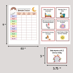 30 Ramadan Good Deeds Cards Printable, Kids Fasting Chart Tracker ...